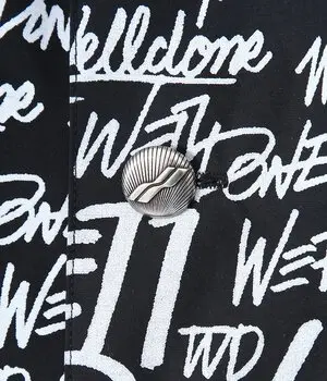 We11Done All-over Logo Print Short-sleeved Shirt