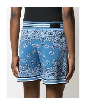 Amiri B-ball Paisley Print Shorts