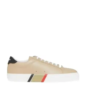 Burberry Stripe-detail Low-top Sneakers - Nude