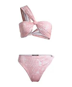 Balmain Printed Lycra Swimsuit - Pink