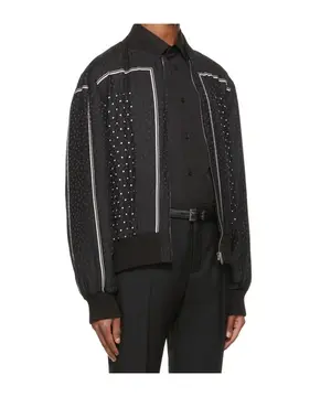 Saint Laurent Polka Dot Bomber Jacket