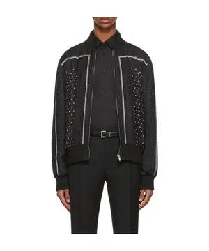 Saint Laurent Polka Dot Bomber Jacket