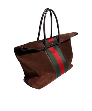 Gucci Medium Duffle Bag With Web Detail