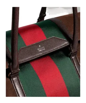 Gucci Medium Duffle Bag With Web Detail