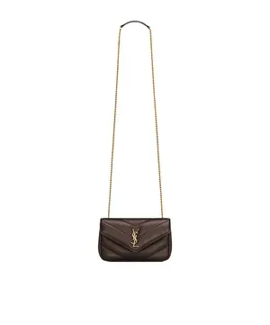 Saint Laurent Loulou Mini Quilted Lambskin Shoulder Bag