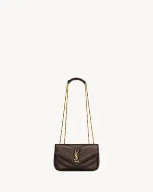 Saint Laurent Loulou Mini Quilted Lambskin Shoulder Bag