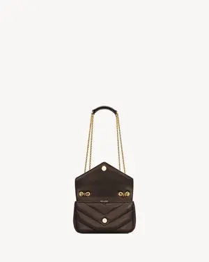 Saint Laurent Loulou Mini Quilted Lambskin Shoulder Bag
