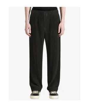 Issey Miyake July Pleated Trousers - Dark Brown