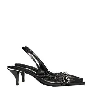 Gucci Vittoria Slingback Pump With Elastic - Black