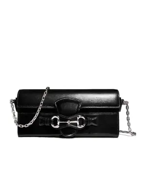 Gucci Wallet On Chain With Horsebit - Black