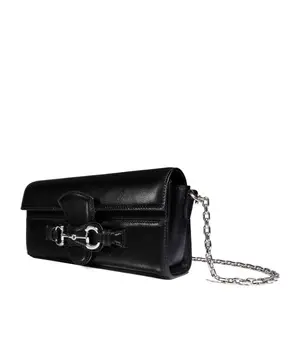 Gucci Wallet On Chain With Horsebit - Black