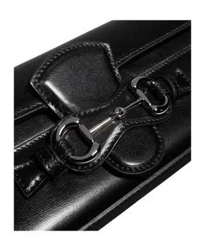 Gucci Wallet On Chain With Horsebit - Black