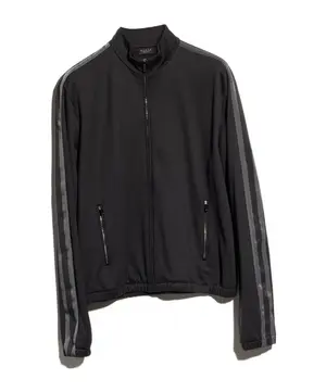 GUCCI Gucci Cotton Jersey Zip Jacket With Muted Web Detail