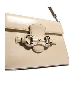 Gucci Horsebit Duomo Medium Top Handle Bag - Beige