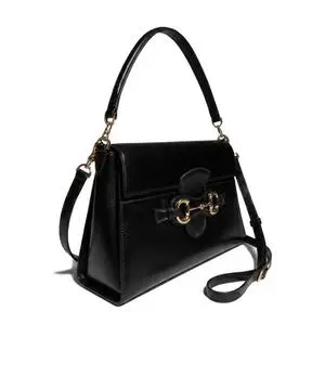 Gucci Horsebit Duomo Medium Top Handle Bag - Black