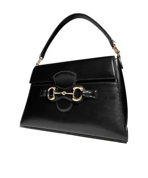 Gucci Horsebit Duomo Medium Top Handle Bag - Black