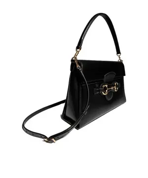 Gucci Horsebit Duomo Medium Top Handle Bag - Black