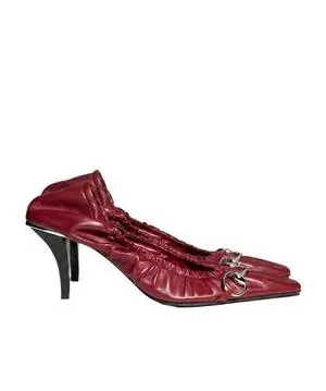 Gucci Vittoria Pump With Elastic - Wine Red