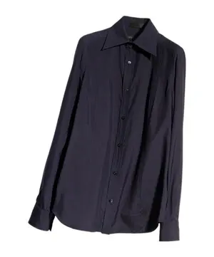 Gucci Silk Poplin Shirt - Dark Blue