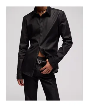 Gucci Cotton Silk Shirt With Embroidery - Black