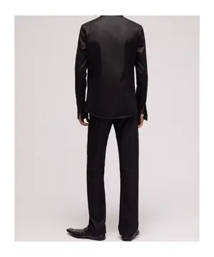 Gucci Cotton Silk Shirt With Embroidery - Black