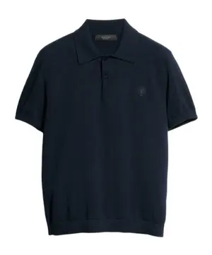 Gucci Knit Cashmere Polo Shirt With Embroidery