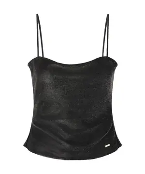 Gucci Jersey Top With Iridescent Effect - Black