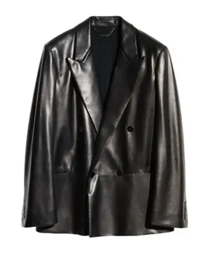 Gucci Soft Nappa Double-breasted Jacket