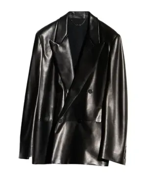 Gucci Soft Nappa Double-breasted Jacket