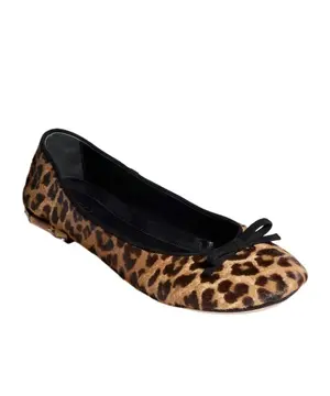 Gucci Ballerina Flats With Bamboo Trim - Brown/black