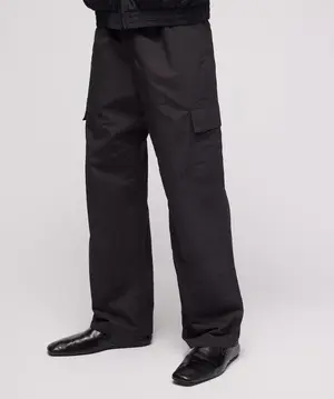 Gucci Froissé Nylon Cargo Pants With Interlocking G Embroidery