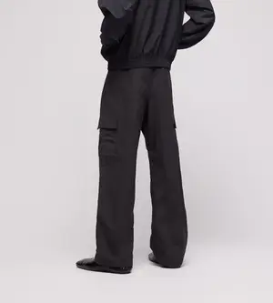 Gucci Froissé Nylon Cargo Pants With Interlocking G Embroidery