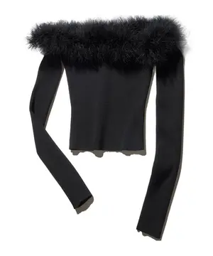 Gucci Rib Viscose Off-the-shoulder Top