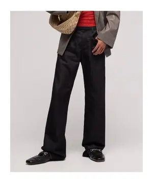 Gucci Loose Fit Cotton Blend Denim Pants