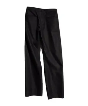 Gucci Loose Fit Cotton Blend Denim Pants - Black