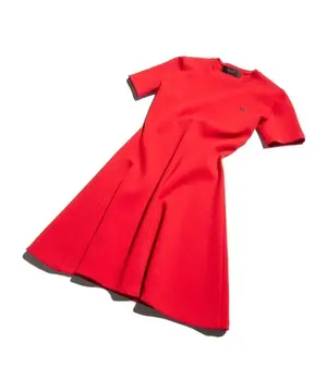Gucci Fine Matte Viscose Short Sleeve Dress