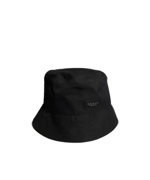 Gucci Cotton Canvas Bucket Hat - Black