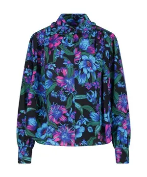 Gucci Floral Print Silk Crêpe De Chine Shirt - Multi-color
