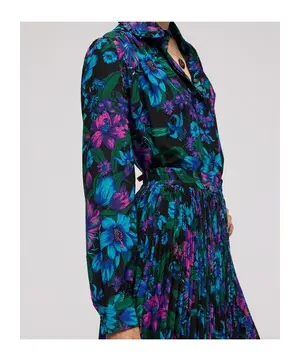 Gucci Floral Print Silk Crêpe De Chine Shirt