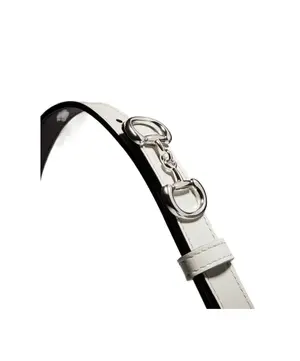 Gucci Thin Belt With Horsebit Buckle