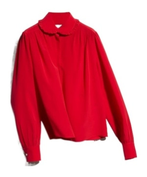 Gucci Silk Crêpe De Chine Shirt With Embroidery