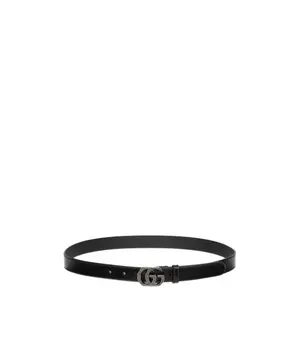 Gucci Double G Buckle Belt - Black