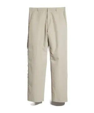 GUCCI Gucci Lightweight Cotton Nylon Twill Pants With Crest Embroidery
