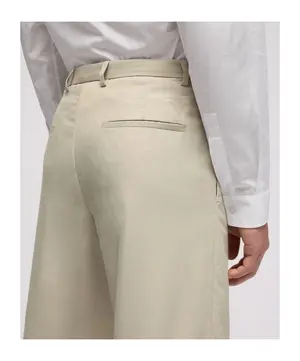 Gucci Lightweight Cotton Nylon Twill Pants With Crest Embroidery