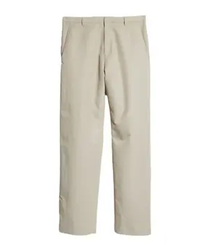 Gucci Lightweight Cotton Nylon Twill Pants With Crest Embroidery - Beige