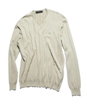 Gucci Ribbed Silk Cotton V-neck Sweater - Light Brown