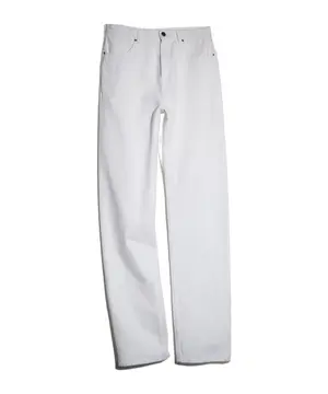 Gucci Washed Cotton Denim Pants - White