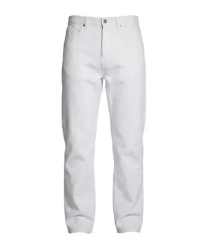 Gucci Washed Cotton Denim Pants - White