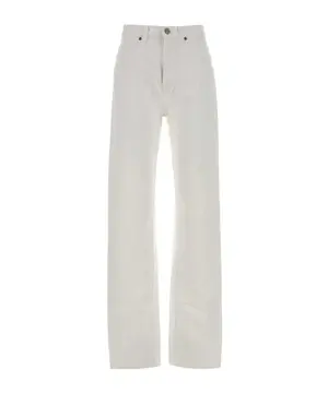Gucci Washed Cotton Denim Pants - White