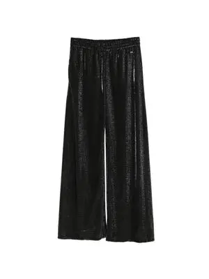 Gucci Jersey Pants With Iridescent Effect - Black